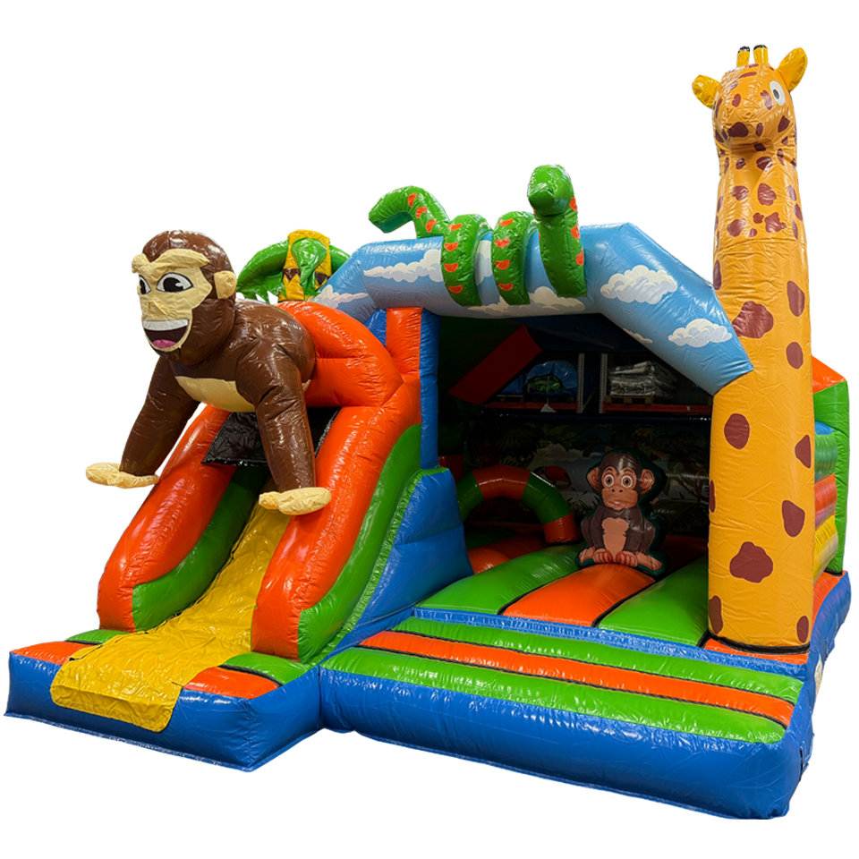 COMBO MIDI 3D GORILLA WITH OBSTAKELS - Boing Inflatables