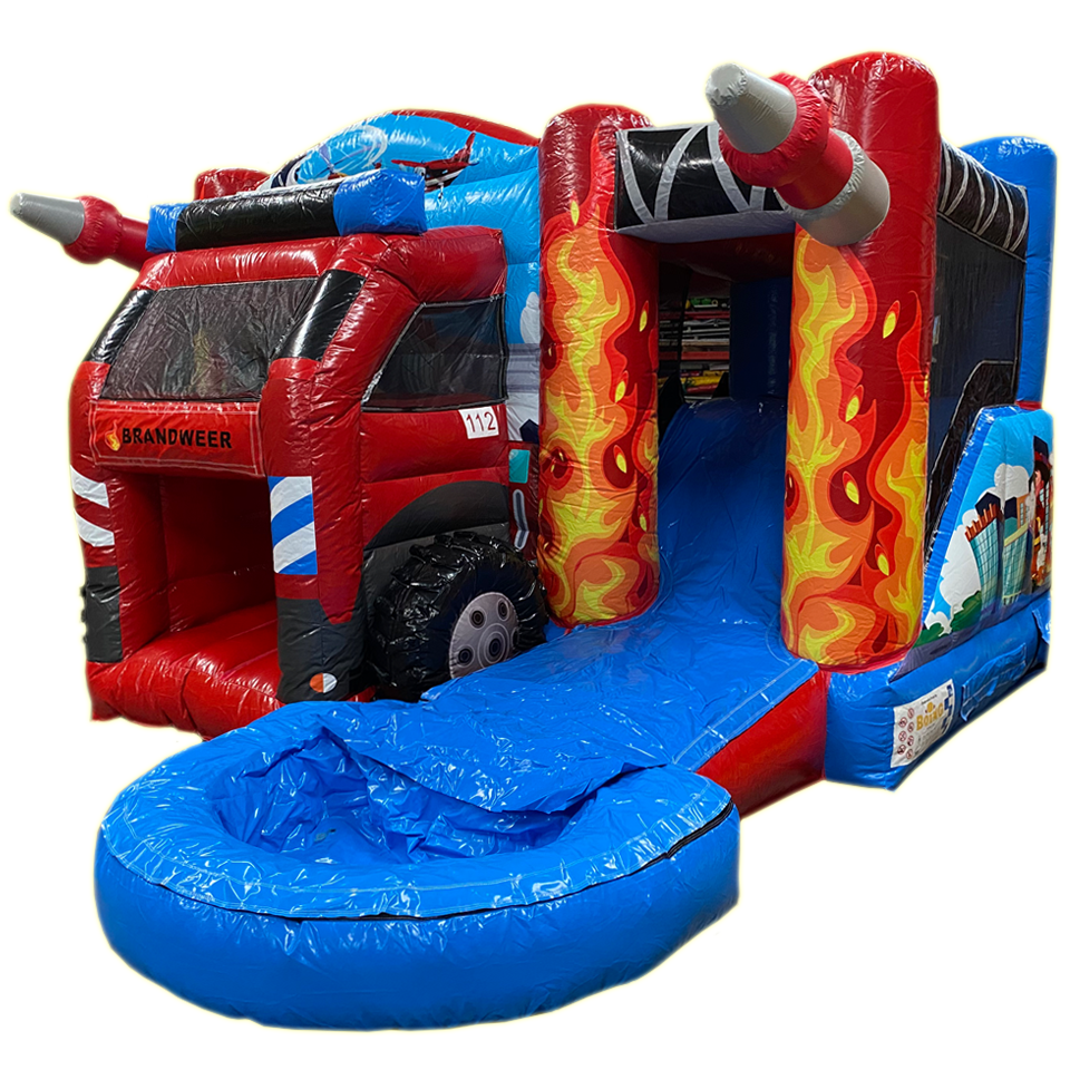 Multiplay Mini Fire Truck Inflatable - Boing Inflatables